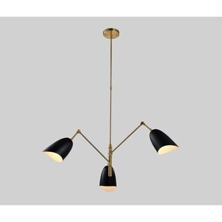 Hartwell 15-inch 4-Light Pendant Lamp Black and Gold Finish - On Sale ...