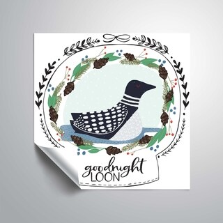 ArtWall Good Night Loon Removable Wall Art Mural - Bed Bath & Beyond ...