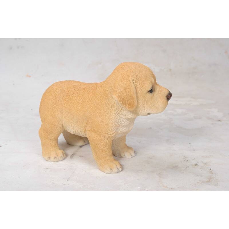 Yellow Standing Labrador Puppy Statue - Overstock - 29045702