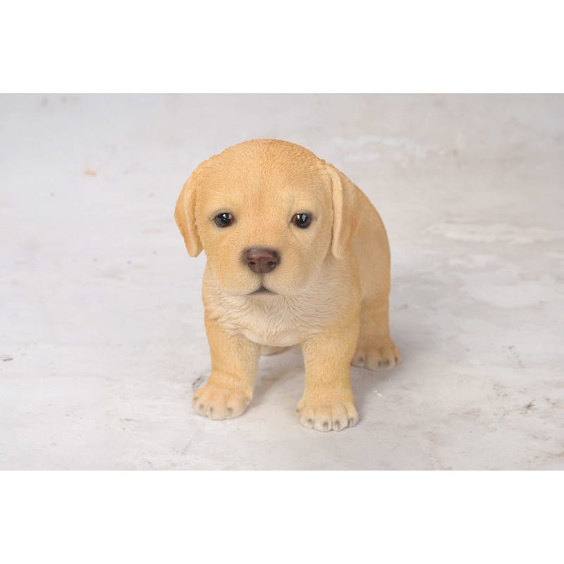 Yellow Standing Labrador Puppy Statue - Overstock - 29045702