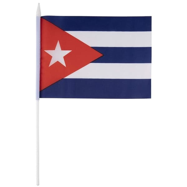 72-Piece Cuba Cuban Stick Handheld Flags Banners Decorations Spearhead ...