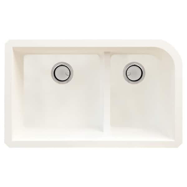 Transolid Radius Granite 31-in Undermount Kitchen Sink Kit with Grids ...