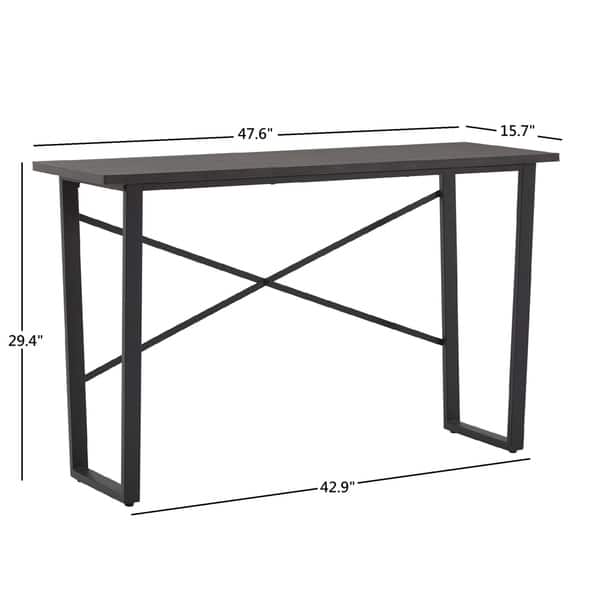 Granada Matte Black Metal Sofa Table by iNSPIRE Q Modern - Bed Bath ...