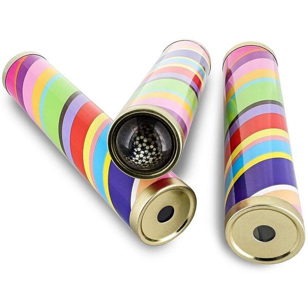 Blue Panda 3-Pack Classic Metal Kaleidoscope Toys Birthday Party Favors ...