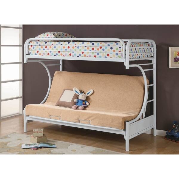 Kenston Twin/Futon Bunk Bed with Wave-inspired Frame - Bed Bath ...