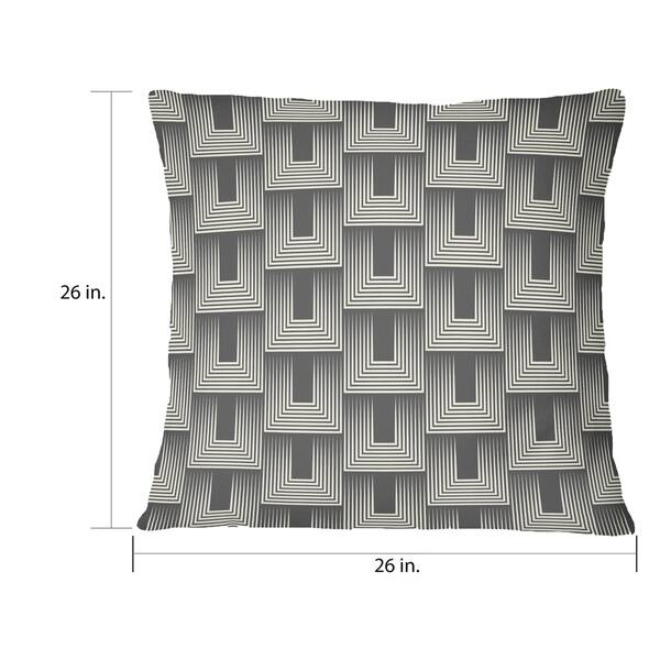 Porch & Den 'Mimimal Black and White Design I' Mid-Century Throw Pillow ...