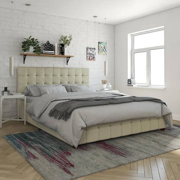 CosmoLiving by Cosmopolitan Elizabeth Upholstered Bed with Storage - On ...