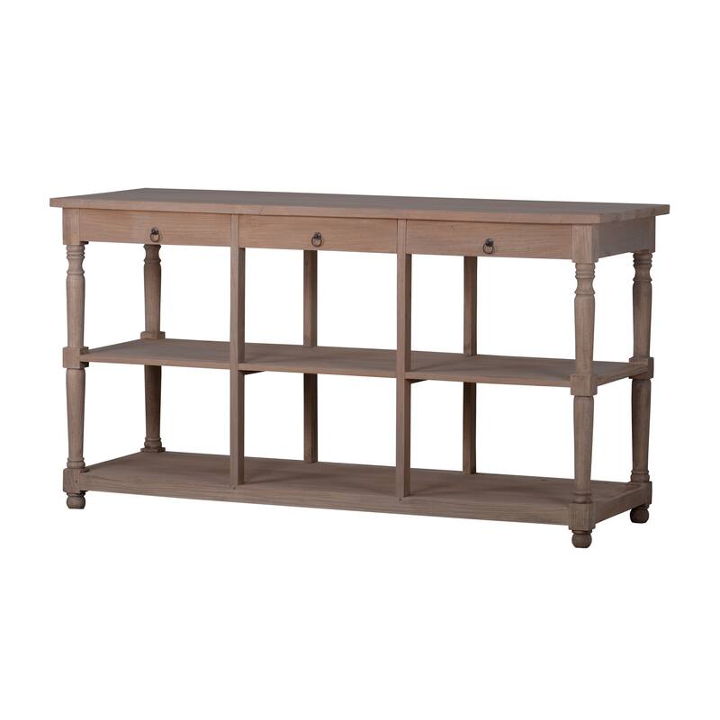 Durian 35-inch Natural Console Table - Overstock - 29073016