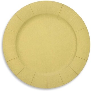 24x Gold Disposable FDA Approved Paper Charger Plates for Parties ...