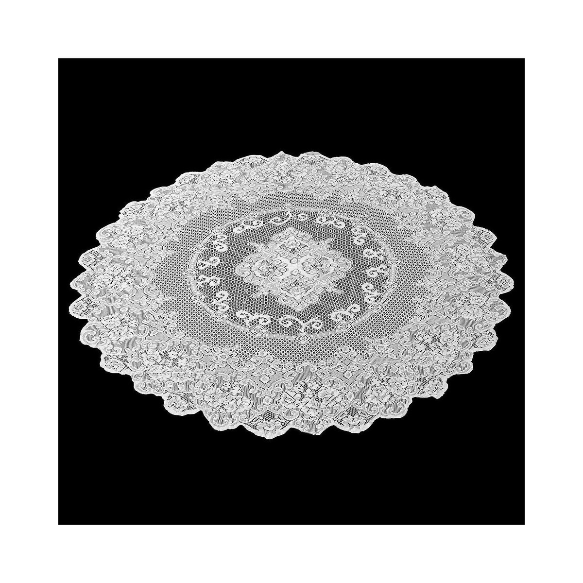 59 Round Lace Tablecloth Elegant Floral Table Cloth For Birthday Wedding Party Bed Bath Beyond 29074679