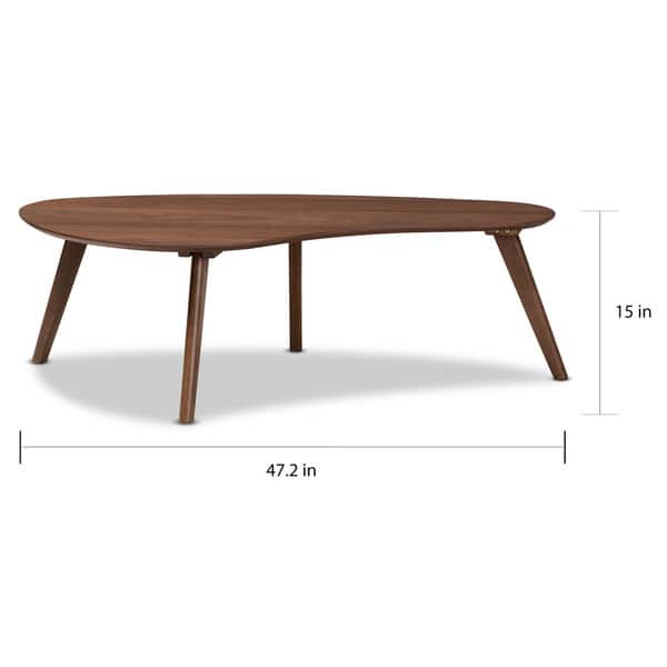 Carson Carrington Battrask Walnut Finished Coffee Table - Bed Bath ...