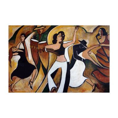 Noir Gallery Salsa Dancers Music Painting Unframed Art Print/Poster ...