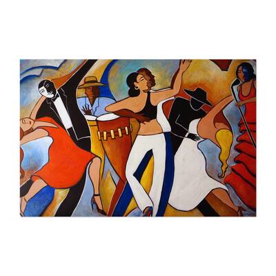 Noir Gallery Salsa Dancers Music Painting Unframed Art Print/Poster ...