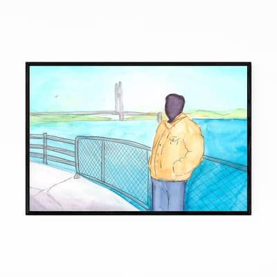 Noir Gallery Figurative Burlington Bridge Framed Art Print - Overstock ...