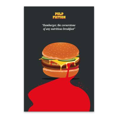 Noir Gallery Pulp Fiction movie poster Metal Wall Art Print - Overstock ...