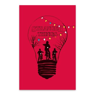 Noir Gallery Stranger Things Metal Wall Art Print - Overstock - 29081279