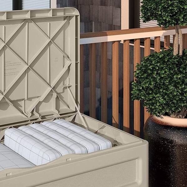 Suncast Deck Box With Seat And Wheels - Bed Bath & Beyond - 29094634