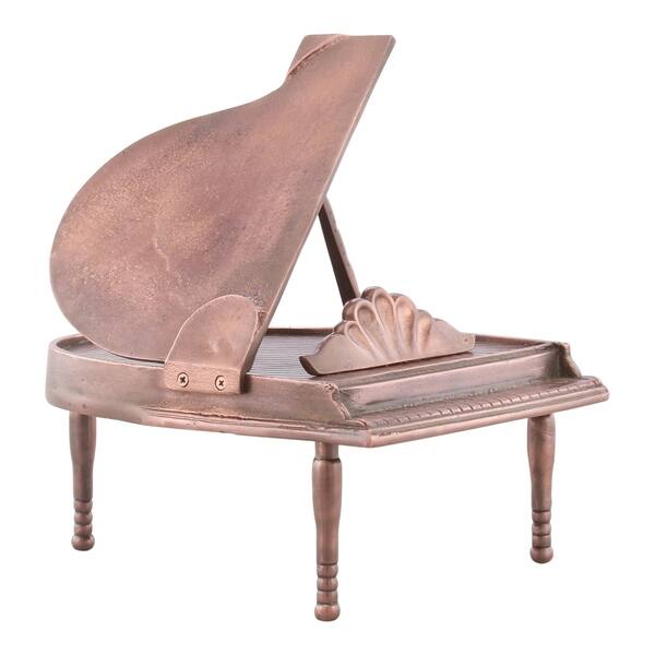 Aurelle Home Bronze Baby Grand Piano Table Top Decor Statue - Bed Bath ...