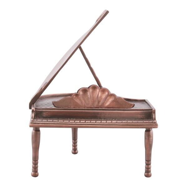 Aurelle Home Bronze Baby Grand Piano Table Top Decor Statue - Bed Bath ...