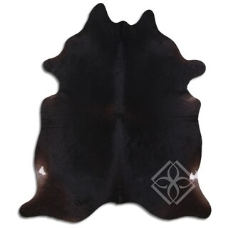 Cowhide Area Rugs NATURAL HAIR ON COWHIDE BLACK 3 - 5 M GRADE B size ...