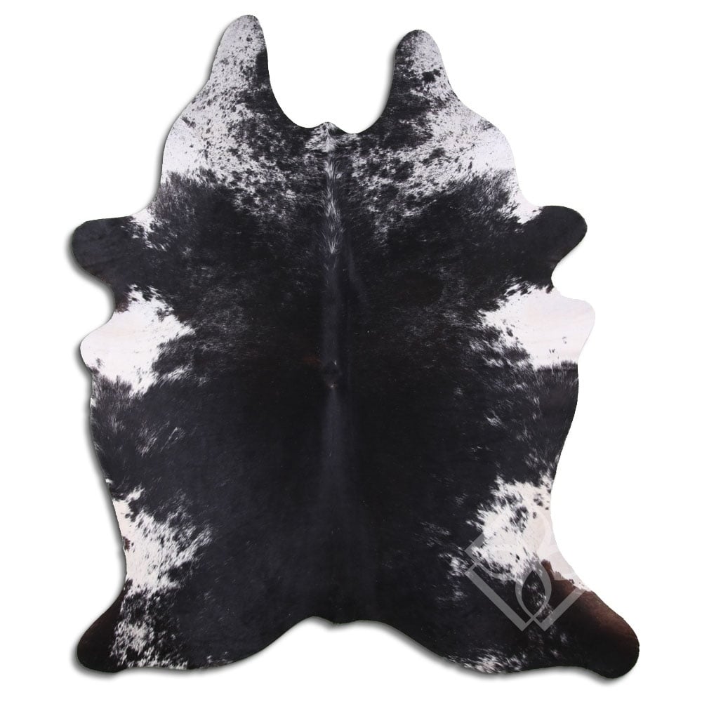 Cowhide Area Rugs NATURAL HAIR ON COWHIDE SALT AND PEPPER BLACK AND ...