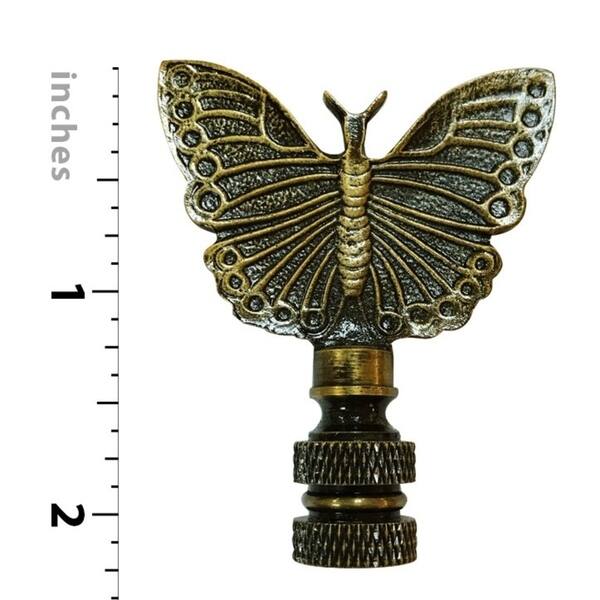 Royal Designs Monarch Butterfly Lamp Finial for Lamp Shade-Antique ...