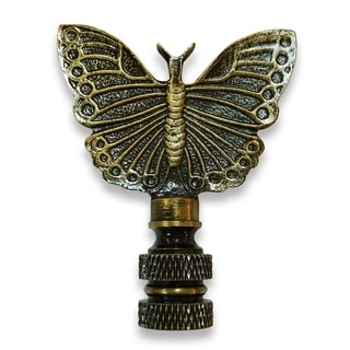 Royal Designs Monarch Butterfly Lamp Finial for Lamp Shade-Antique ...