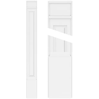 Raised Panel PVC Pilaster w/Standard Capital & Base (Pair) - Bed Bath ...