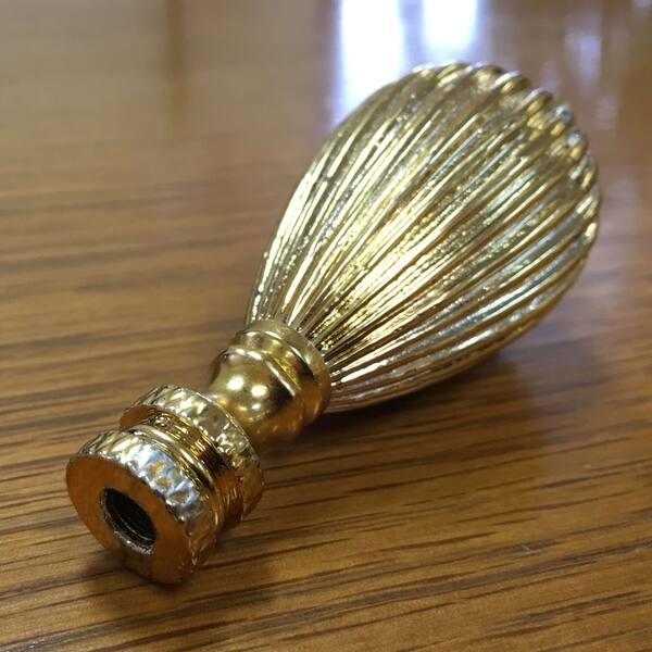 Royal Designs Vase Shaped Lamp Finial for Lamp Shade- Polished Brass ...