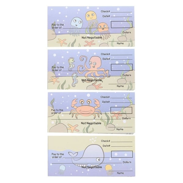 Kids Pretend and Play Checkbook Set Fun Teaching Educational Toy (150 ...