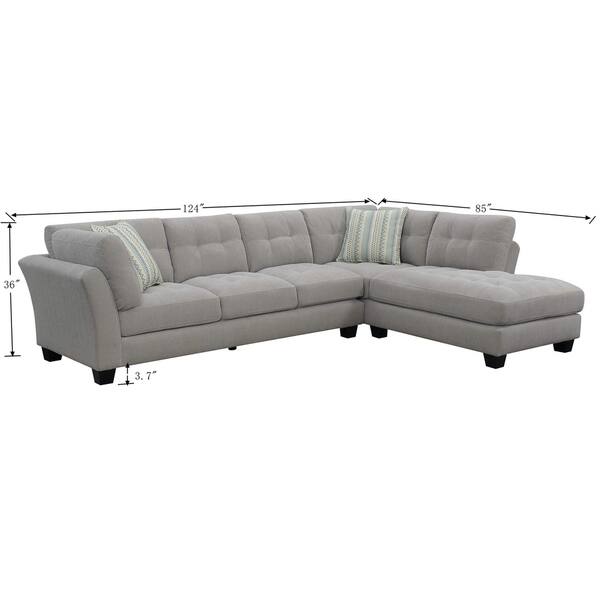 Copper Grove Molemole Contemporary Tufted Sectional Set - Bed Bath ...