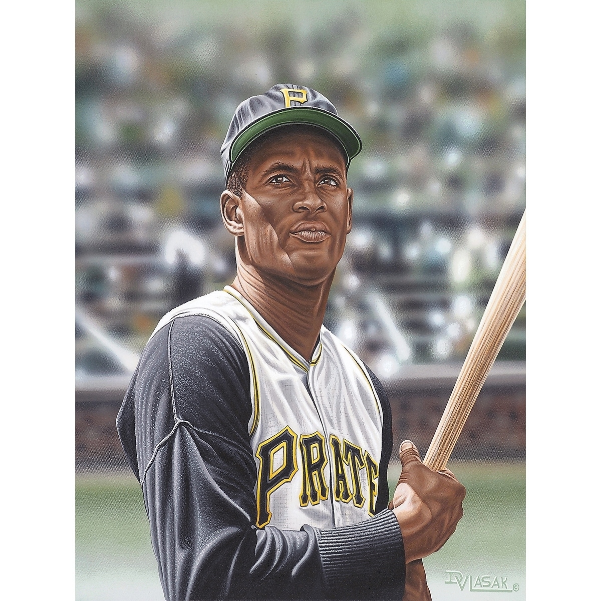 CANVAS Wrigley Field by Darryl Vlasak SPORTS ART Painting Reproduction ...