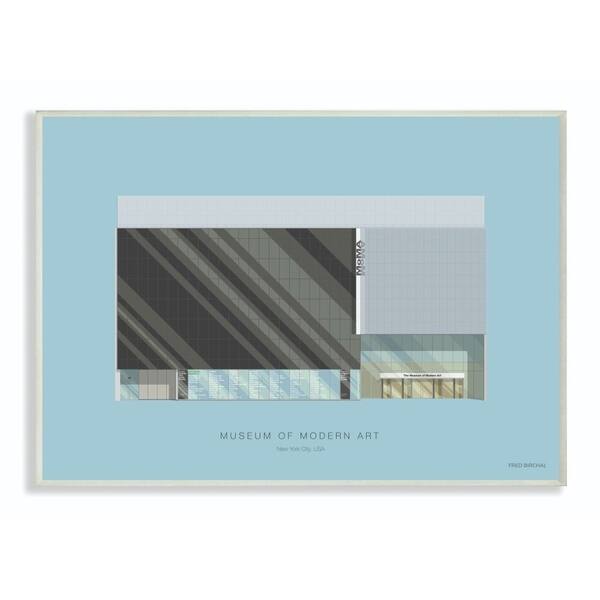 Stupell MoMA Famous Museum Building Design Wood Wall Art, Proudly Made ...
