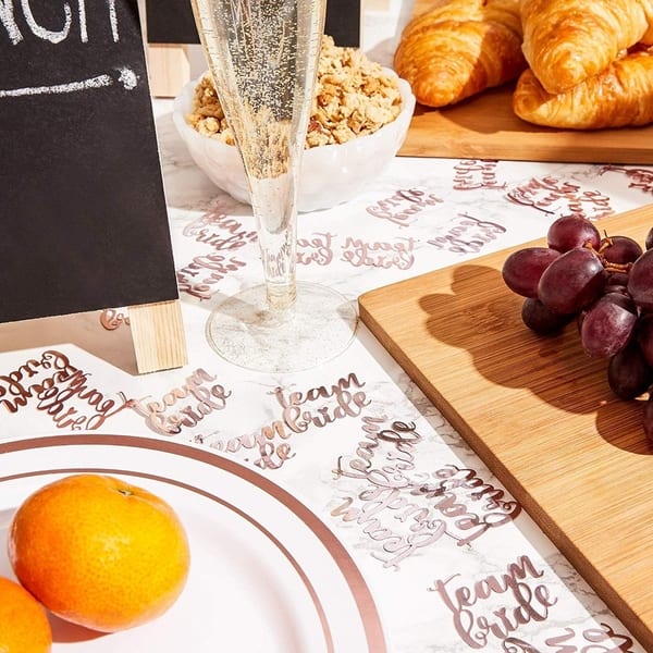 team bride decorations