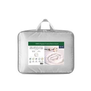 Lightweight 100% Organic Cotton Fill Duvet insert Organic Cotton Cover ...