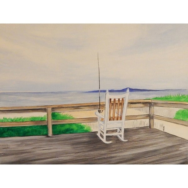 CANVAS Day at the Beach by Ed Capeau Art Painting Reproduction - Bed ...