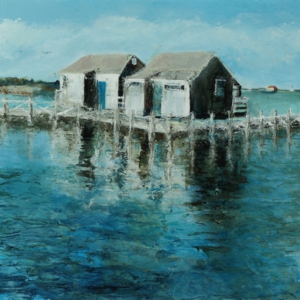 CANVAS Water View By Susan Fehlinger Art Painting Reproduction - Bed ...