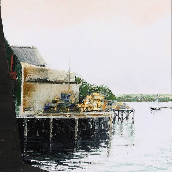 CANVAS Maine Dock by Susan Fehlinger Art Painting Reproduction - Bed ...