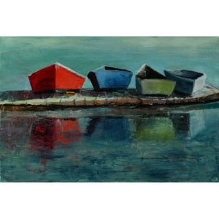 CANVAS Dory Dock By Susan Fehlinger Art Painting Reproduction - Bed ...
