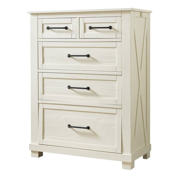 Simply Solid Shanna Solid Wood 4-piece Storage Bedroom Collection - On ...
