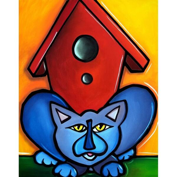 CANVAS Bird Watching By Fido Studios Art Painting Reproduction - Bed ...