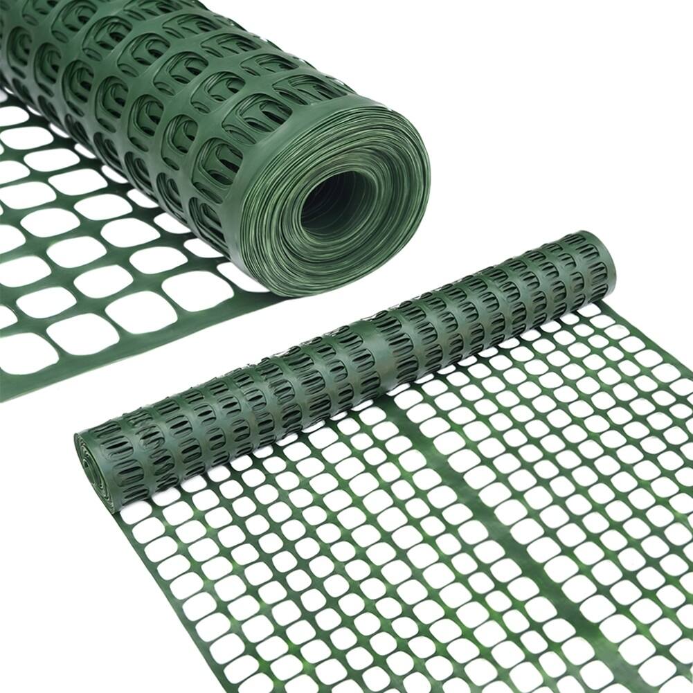 Garden Snow Fence Lightweight Barrier, Dark Green, 4 x 100 Feet ...