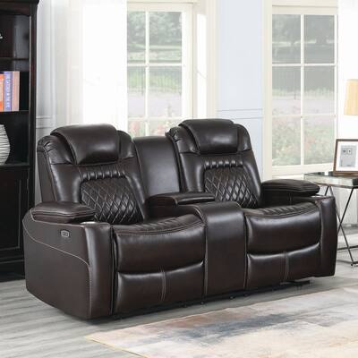 Kalavrezou Power^2 Loveseat with Two Cup Holders - Overstock - 29173284