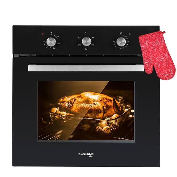 Gasland Chef 24'' Built-in Single Wall Oven, 6 Cooking Function, Black ...