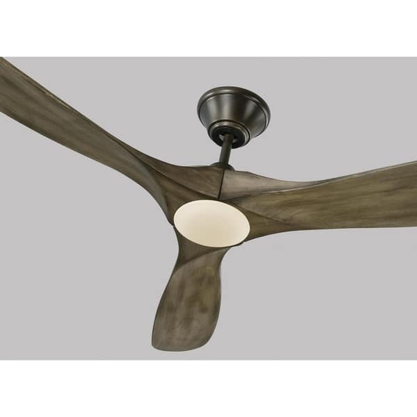 Monte Carlo 60" Ceiling Fan-Remote Control, Balsa Blades-Matte Black ...