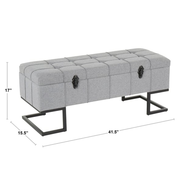 Midas Contemporary Storage Bench - N/A - Bed Bath & Beyond - 29197624