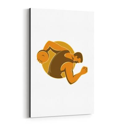 Noir Gallery Discus Thrower Player Gift Retro Canvas Wall Art Print ...