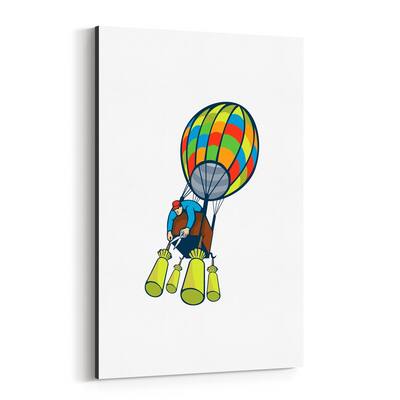 Noir Gallery Hot Air Balloon Retro Canvas Wall Art Print - Overstock ...