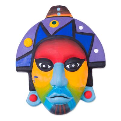 Handmade Chavin Ceramic Mask (Peru) - Overstock - 29213143