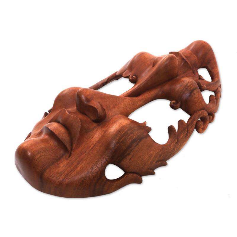 Handmade Joy And Sorrow Wood Mask (indonesia) - Overstock - 29213183